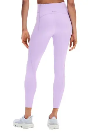 On High Waist 7/8 Studio Tights - Bloom