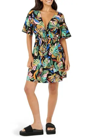 Rip Curl Sunset Luau Sundress - Ivory/multi
