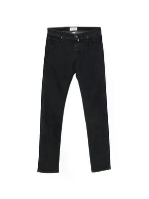 Jacob Cohen Black Wash Jeans For Men