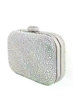 GEMY MAALOUF Crystal-embellished Clutch - Silver