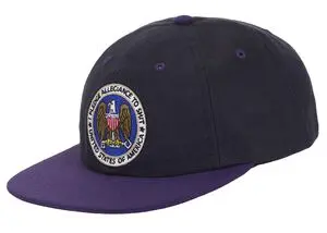 Supreme Pledge Allegiance 6-panel Cap - Navy Blue