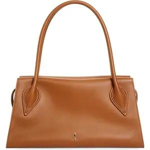 CHRISTIAN LOUBOUTIN Medium Baguette Leather Shoulder Bag - Cuoio
