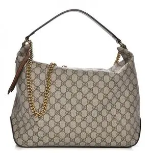 Gucci Large Monogram Gg Supreme Hobo