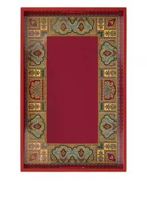 Etro Paisley Acrylic Glass Tray - Red