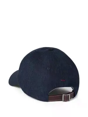 Brunello Cucinelli Embroidered Logo Baseball Cap - Blue