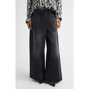 R13 Nico Wrap Wide-leg Jeans