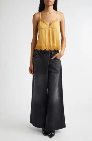 R13 Nico Wrap Wide-leg Jeans