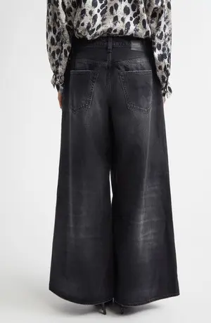 R13 Nico Wrap Wide-leg Jeans