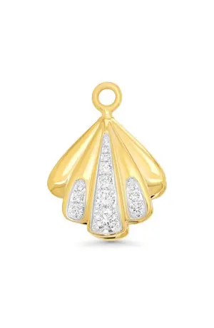 Sara Weinstock Papua Diamond Sea Shell Charm - Yellow Gold