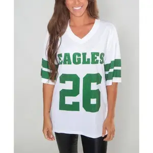 CUCE Philadelphia Eagles Saquon Barkley Crystal V-neck Tunic