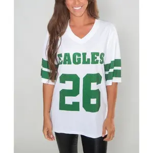 CUCE Philadelphia Eagles Saquon Barkley Crystal V-neck Tunic