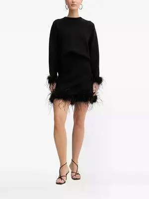 NEVER FULLY DRESSED Feather-trim Sweater