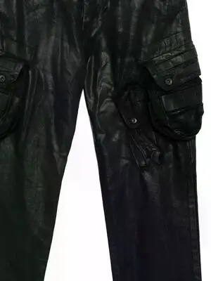 JULIUS Coated Straight-leg Trousers