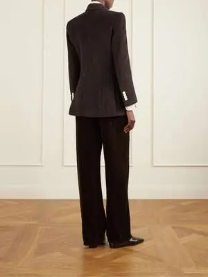 S.S.DALEY Eilidh Double-breasted Cotton-corduroy Blazer