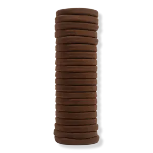 KITSCH Recycled Fabric Seamless Hair Ties Set - Chocolate