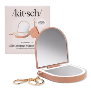 KITSCH Led Compact Mirror Keychain - Terracotta