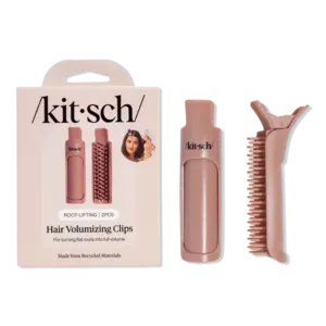 KITSCH Hair Volumizing Clip 2 Piece Set - Terracotta
