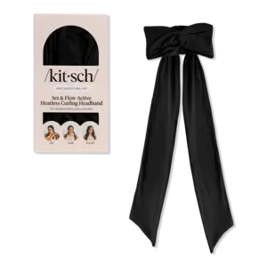 KITSCH Active Heatless Curling Headband - Black