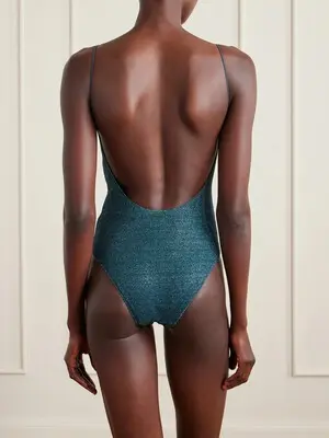 Oseree Lumière Metallic Swimsuit - Blue
