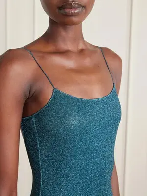 Oseree Lumière Metallic Swimsuit - Blue