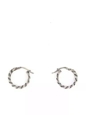 MAISON MARGIELA Chain-link Hoop Earrings - Silver