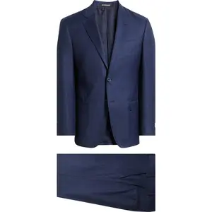 Emporio Armani Windowpane Virgin Wool Suit