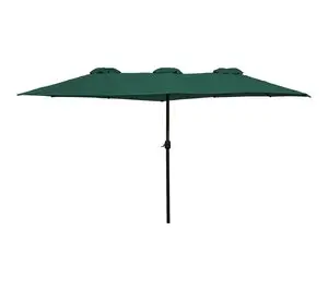 NORTHLIGHT 15' Patio Market Umbrella W/ Hand Cr Ank - One-color