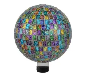 NORTHLIGHT Mosaic Window Pane Gazing Ball 10' M Ulti-color - One-color