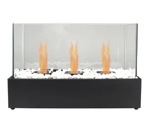 NORTHLIGHT Bio Ethanol Ventless Triple Fireplac E W/ Guard