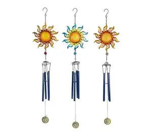 NORTHLIGHT Shining Suns Outdoor Garden Windchim Es 31.5 - One-color