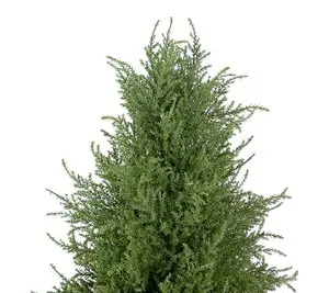 NORTHLIGHT Real Touch Cedar Pine Arborvitae Urn Pot 5' Unlit