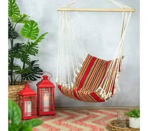 NORTHLIGHT Striped Hammock Chair W/ Padding 34 X 21