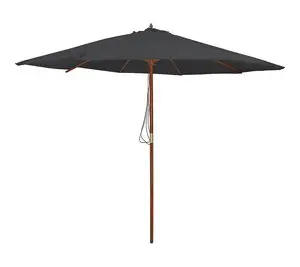 NORTHLIGHT 8.5ft Patio Market Umbrella W/ Woode N Pole Gray - One-color