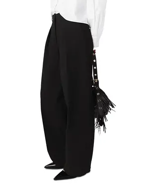 Maje Double Pleated Palazzo Trousers