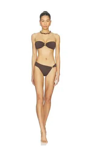 AWAY THAT DAY Formentera Bikini Top - Espresso