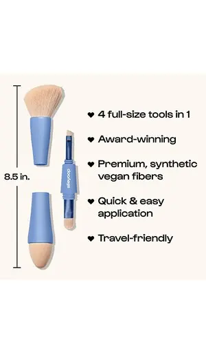 ALLEYOOP Multi-tasker Brush 4-in-1 Makeup Brush