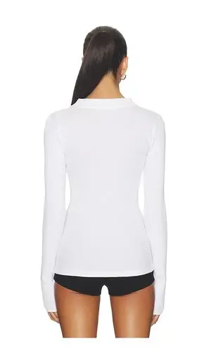 OPERASPORT Aria Ribbed Knit Seamless Long Sleeve Top