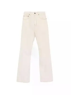 Burberry Equestrian-knight Straight-leg Jeans - Neutrals