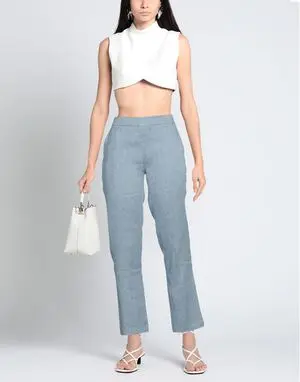 TWINSET Tapered Linen-blend Chinos