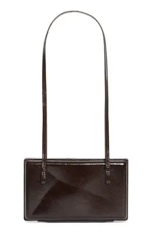 TOTEME Cocktail Patent Leather Shoulder Bag - Bark