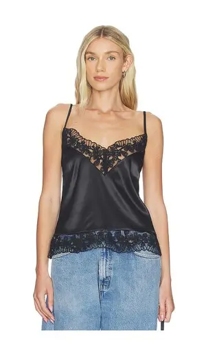 Superdown Akosia Cami Top With Lace Trim