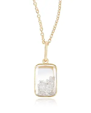 Moritz Glik 18k Yellow Diamond Petite Shaker Pendant Necklace - Gold