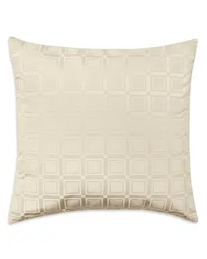 PRATESI Imperali Cotton Silk Jacquard Decorative Pillow, 22 X 22 - Beige