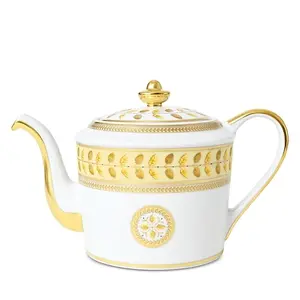 Bernardaud Constance Tea Pot - Yellow - White