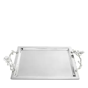 Michael Aram Silver Orchid Large Tray