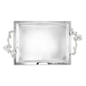 Michael Aram Silver Orchid Large Tray