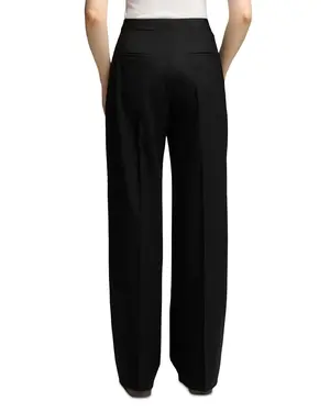 ARGENT Wide Leg Trousers - Black