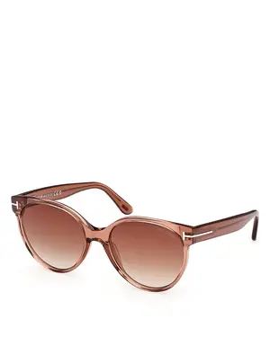TOM FORD Tallulah Round Sunglasses - Light Brown