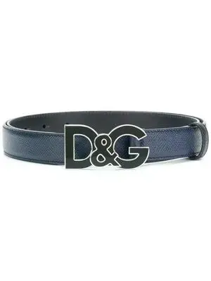 Dolce & Gabbana Logo Belt - Blue