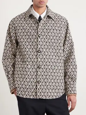 Valentino Garavani Cotton-blend Jacquard Jacket